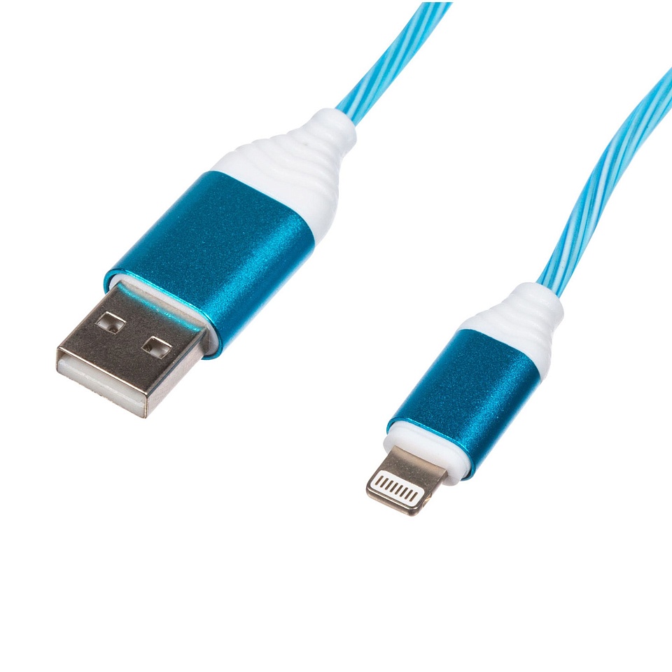 Кабель USB-Lightning с подсветкой, 1м | купить в modi.ru
